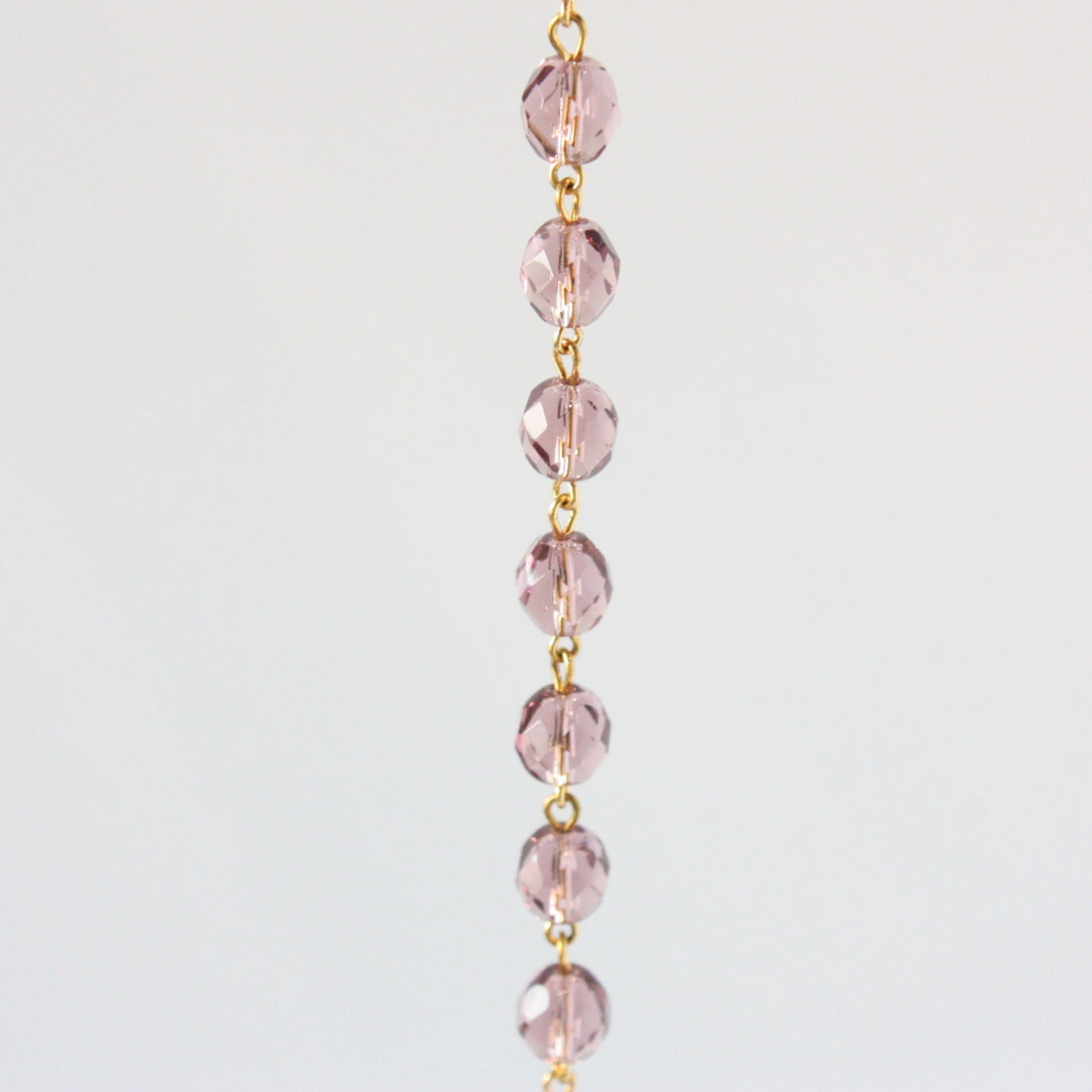 Czech Colored 8mm Faceted Round Bead Chain, 1 Meter – ChandelierParts