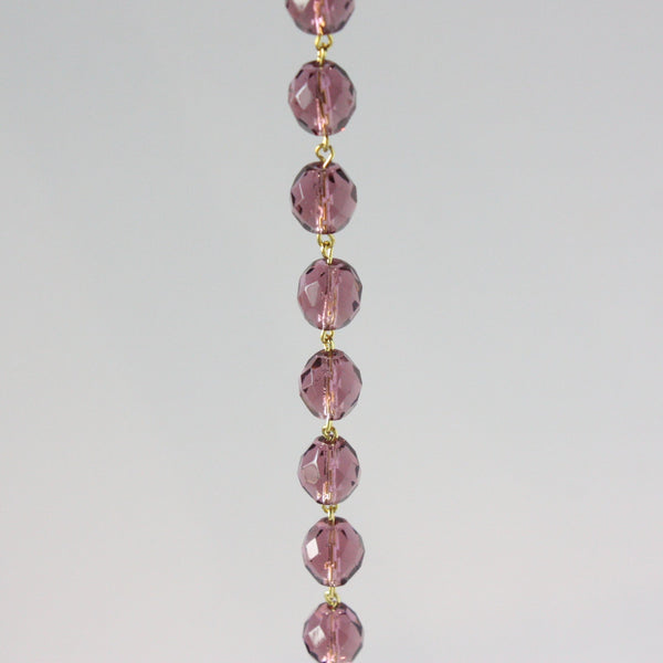 Czech Colored 12mm Faceted Round Bead Chain, 1 Meter – ChandelierParts