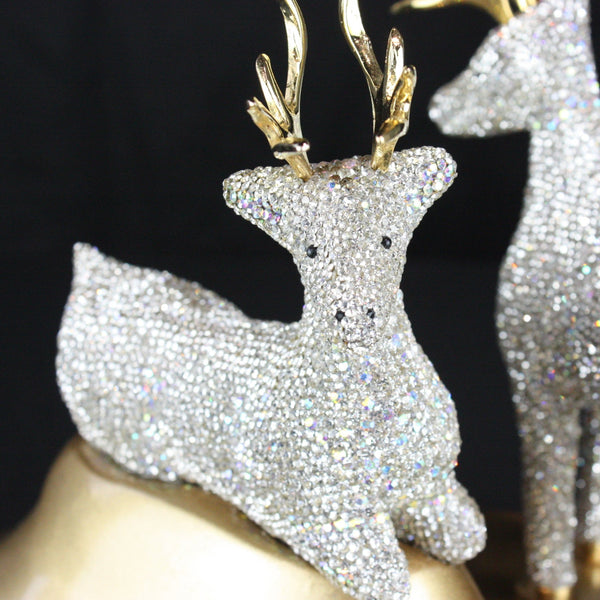 Crystal Two Deer Figurine by Asfour® Crystal – ChandelierParts