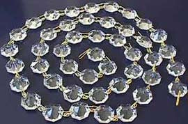 39" Clear Uniform Octagon Chain – ChandelierParts