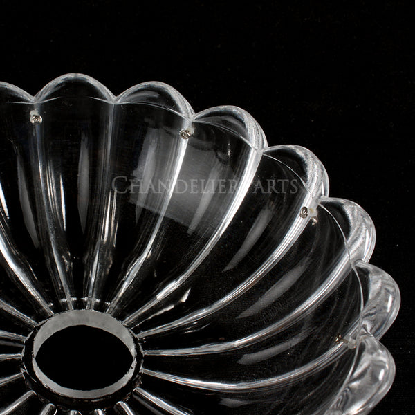 5-1/2" 9 Pin Highly Scalloped Pressed Bobeche – ChandelierParts