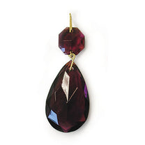 1.5 Inch H.C. Half Cut Amethyst Almond W/ 14mm Octagon – ChandelierParts