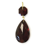 1.5 Inch H.C. Half Cut Amethyst Almond W/ 14mm Octagon – ChandelierParts