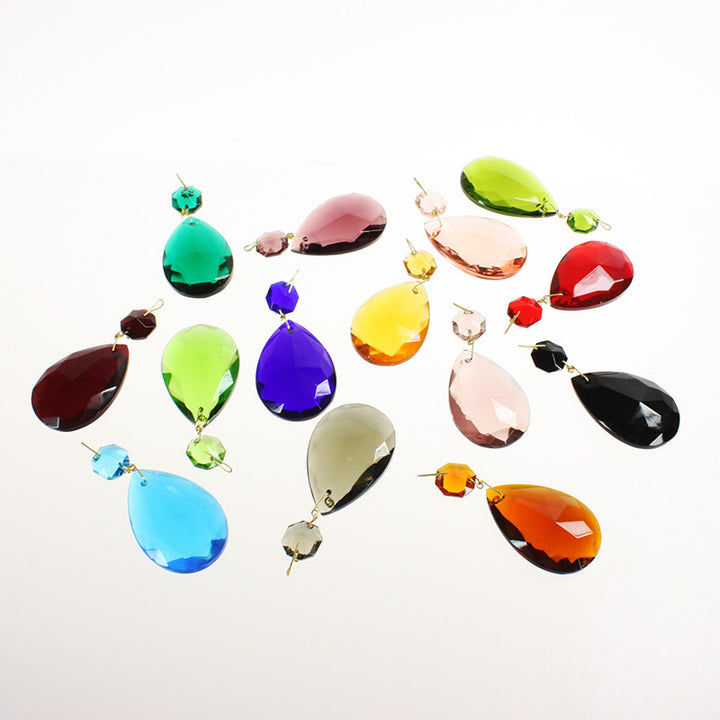 Colored Crystal Teardrops – ChandelierParts