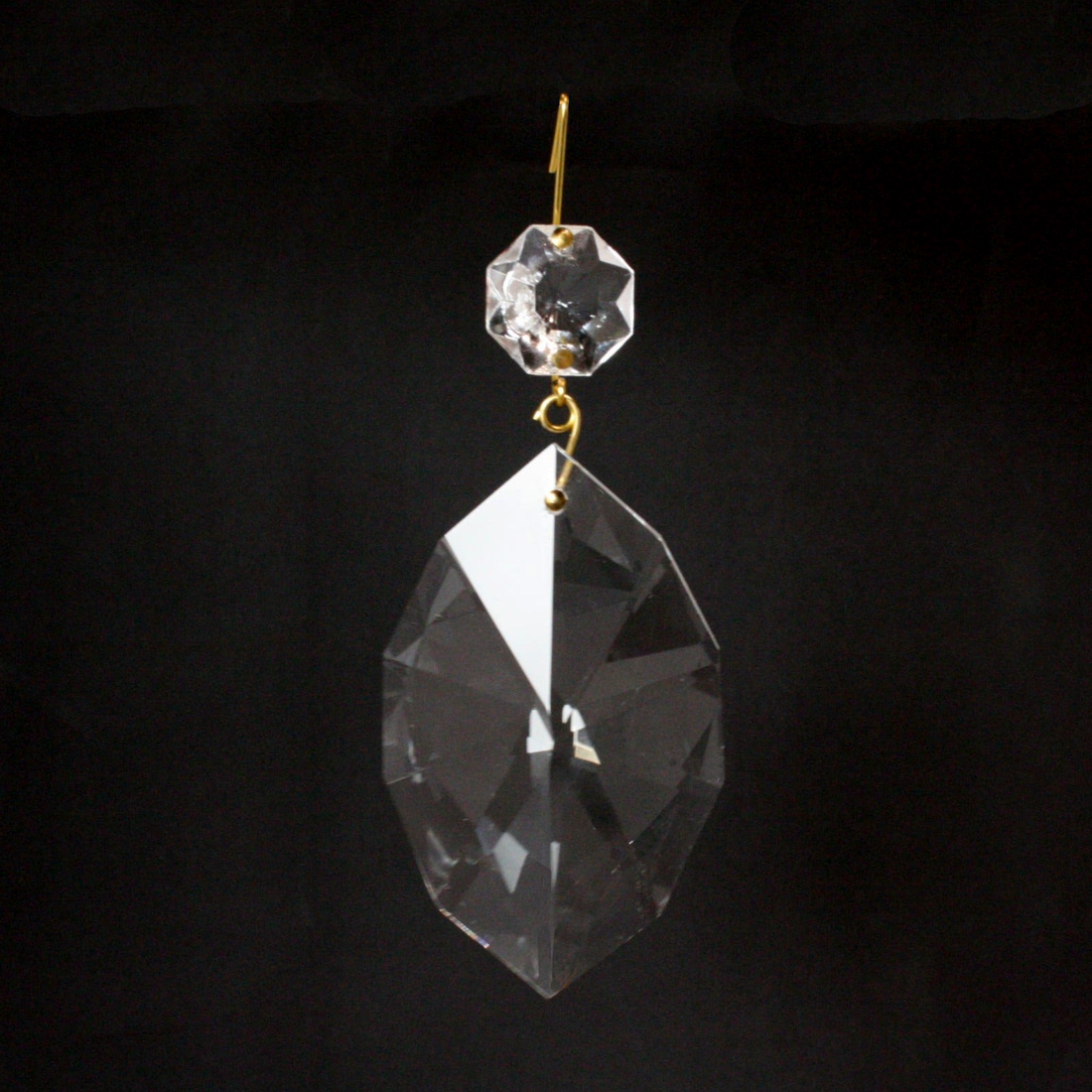 Turkish Crystal Radiant Cut Prism w/ Top Bead – ChandelierParts