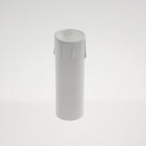 White Plastic Candle Cover w/ White Drip, Medium Base – ChandelierParts