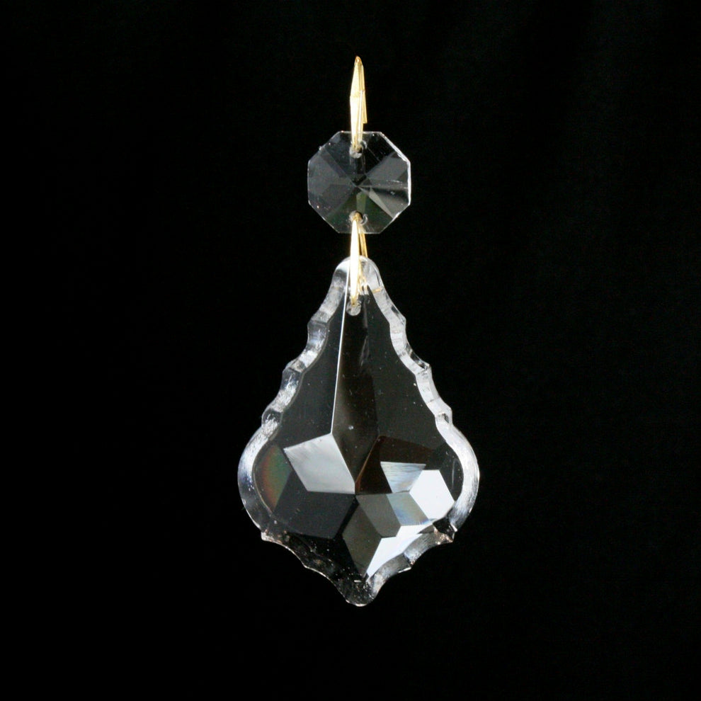 Clear Traditional Pendalogue w/ Top Bead (Several styles) – ChandelierParts